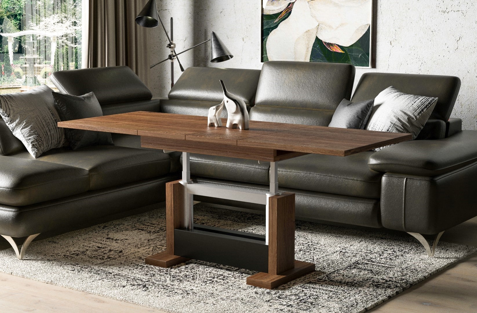 Hardanges Uitschuifbare Salontafel Stirling eiken – Tomasso Tables